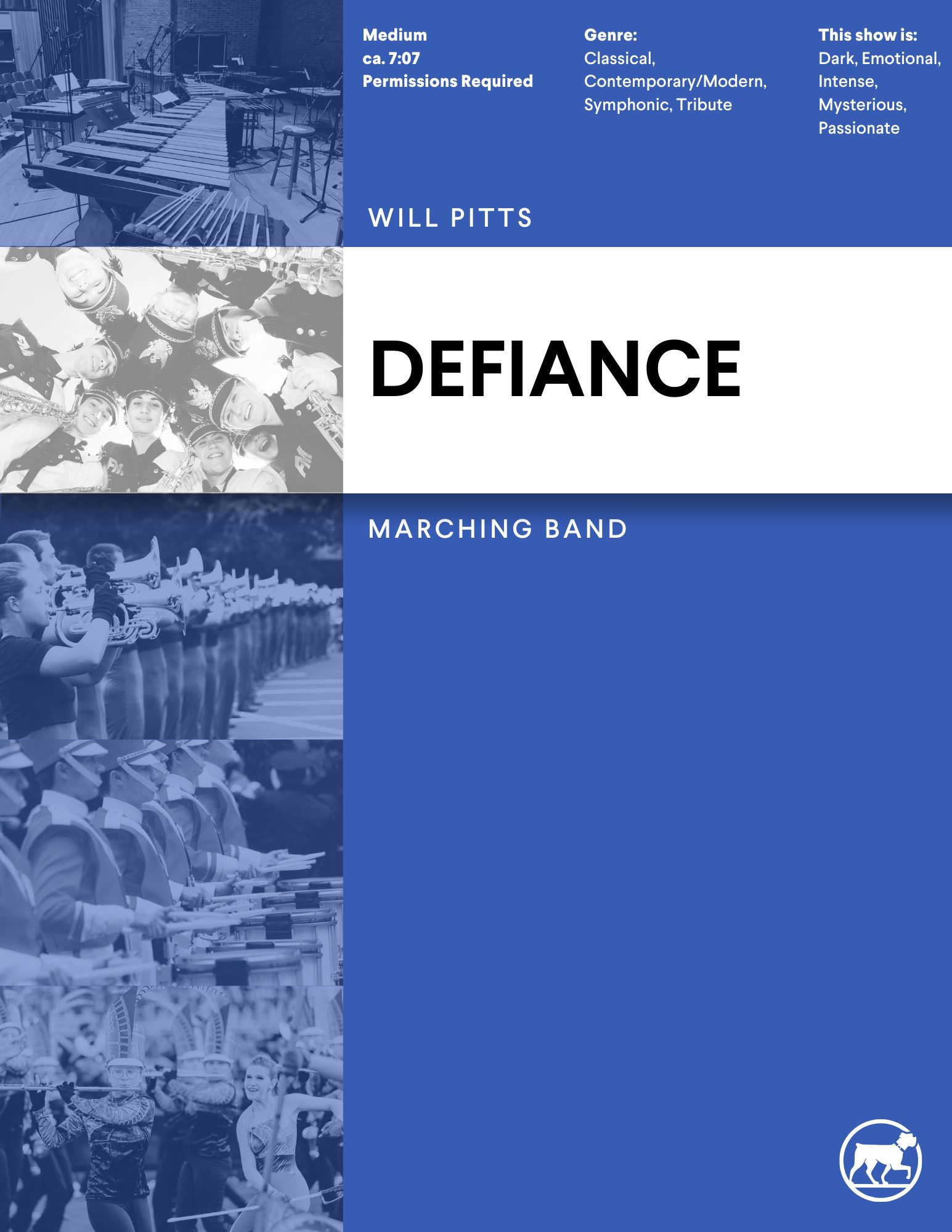 DEFIANCE Marching Band Show - Music, Design, & More